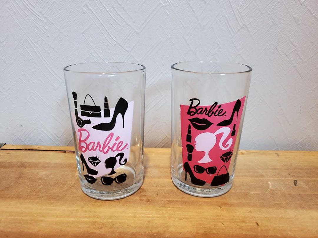Mattel Barbie Juice Glasses - Set of 2 - Etsy