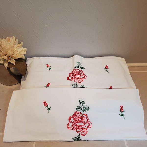 Embroidered Pillowcases - Etsy
