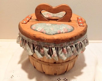 Round Sewing Basket | Etsy