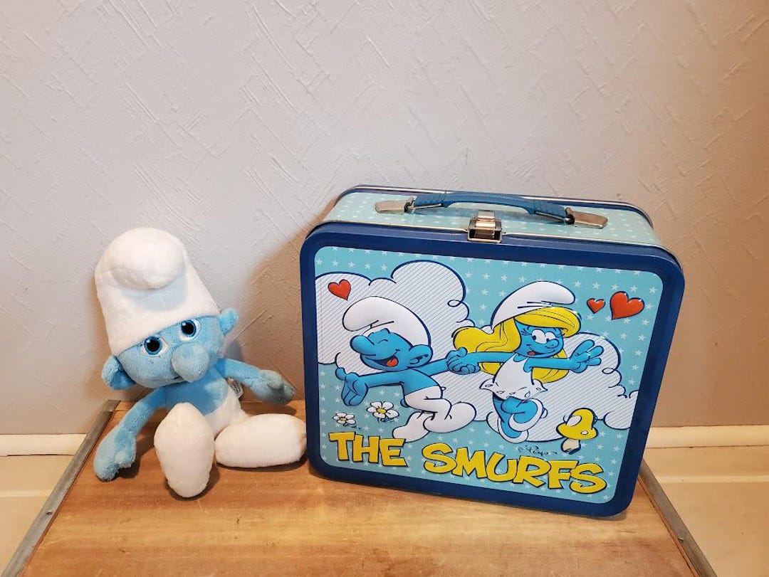 Collectible Smurf Lunch Box and Stuffed Animal - Etsy