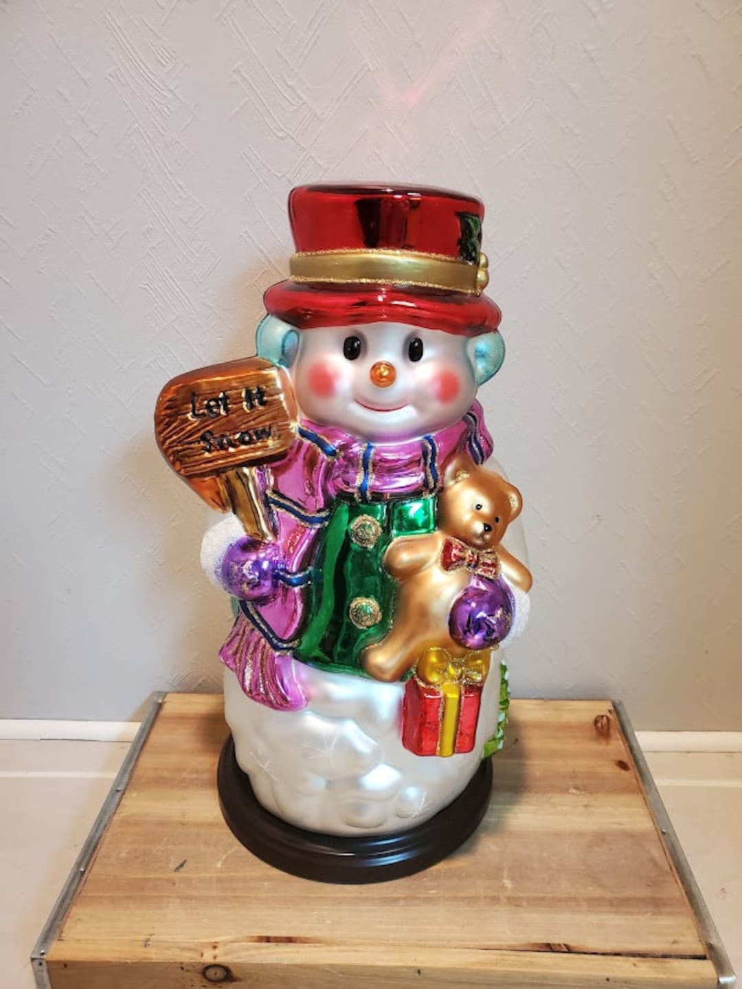Large Thomas Pacconi Snowman 17 Inch - Etsy
