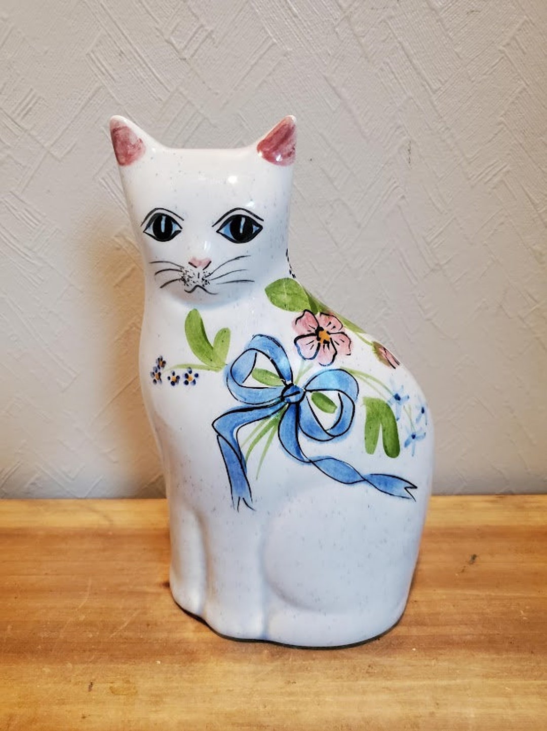Vintage N.S. Gustin Ceramic Mantle Cat Doorstop Cat - Etsy
