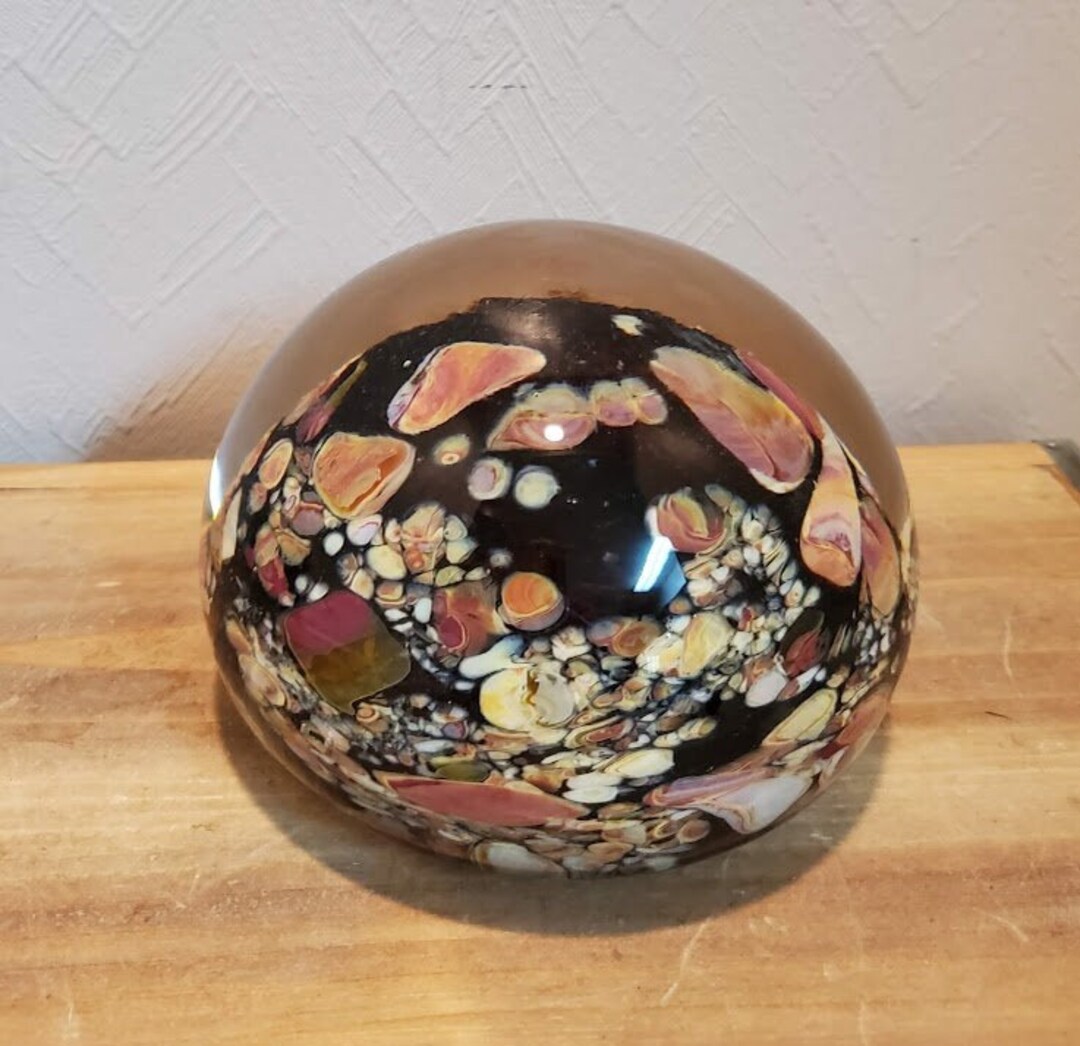 Vintage 70's Jim Davis - the Magic of Glass Magnum Paperweight - Etsy