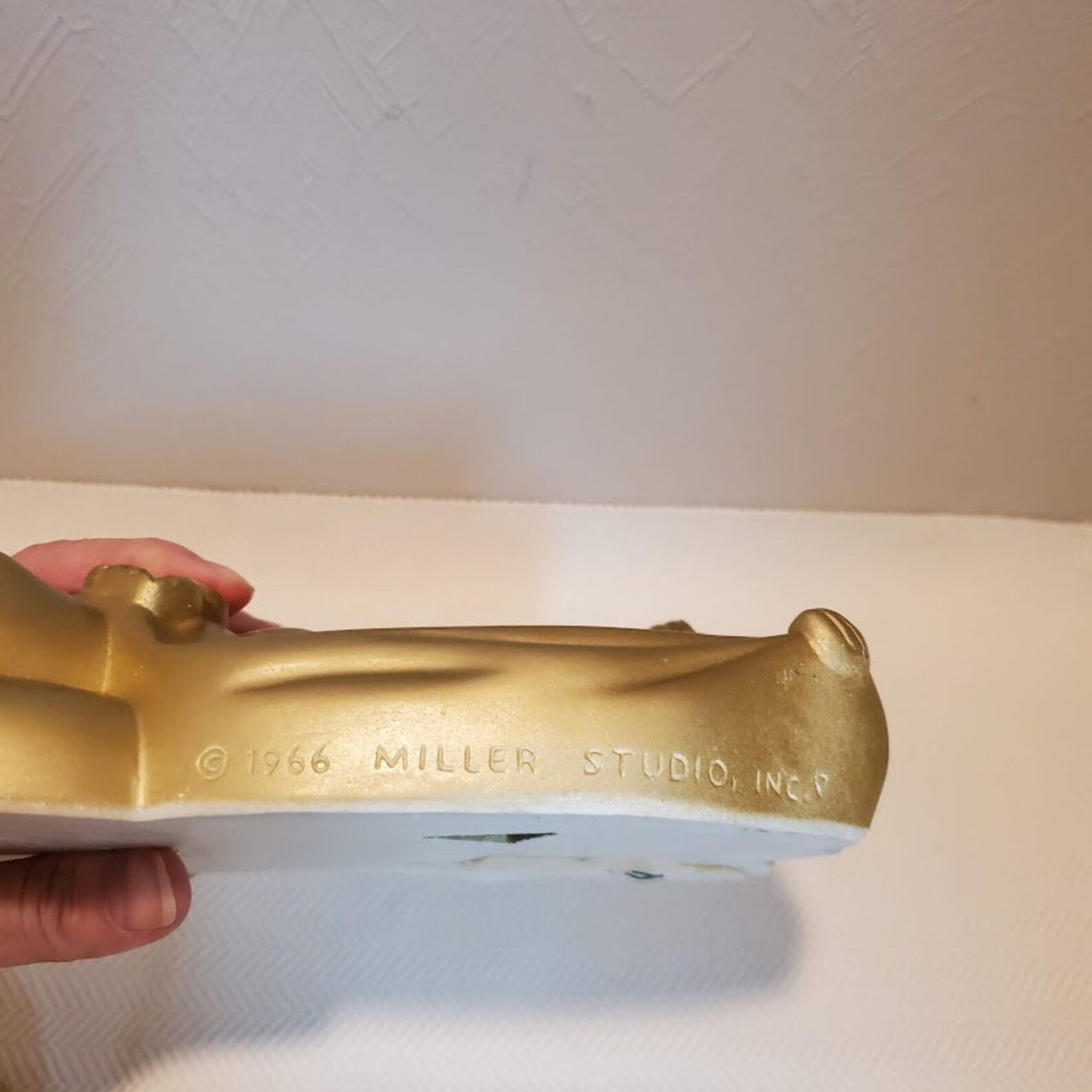 Vintage Miller Studio Chalkware Gold Cherubs - Set of 2 - Etsy