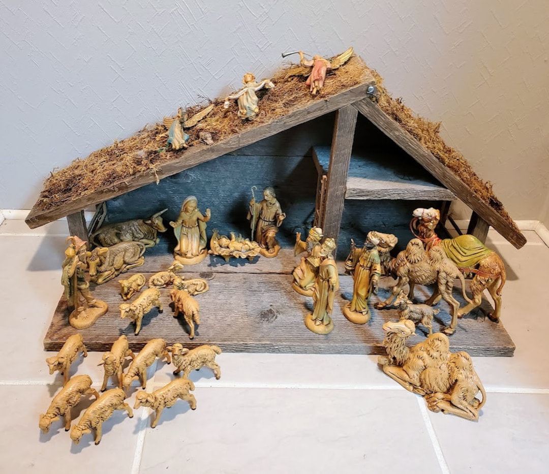 Vintage 1980's Fontanini Italy Nativity Set - Large Set - Etsy