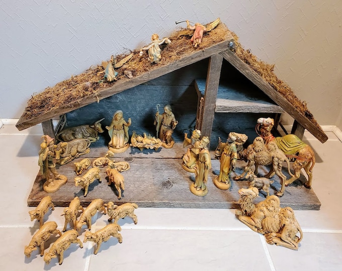 Vintage 1980's Fontanini Italy Nativity Set - Large Set - Etsy