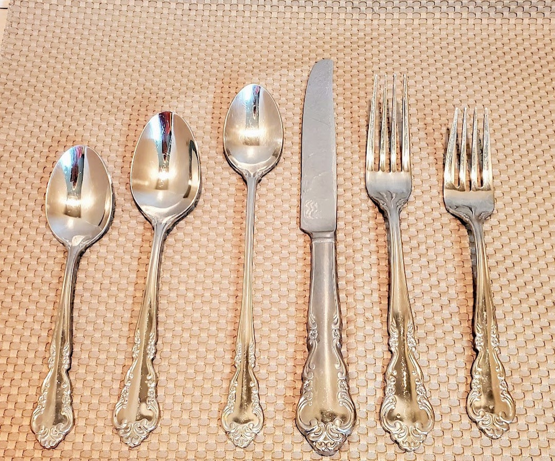 Reed & Barton Brunswick Stainless Flatware 18/10 8 Sets Available - Etsy