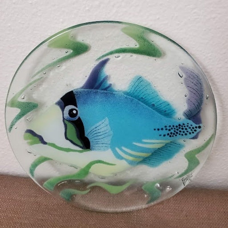 Fused Glass Fish - Etsy