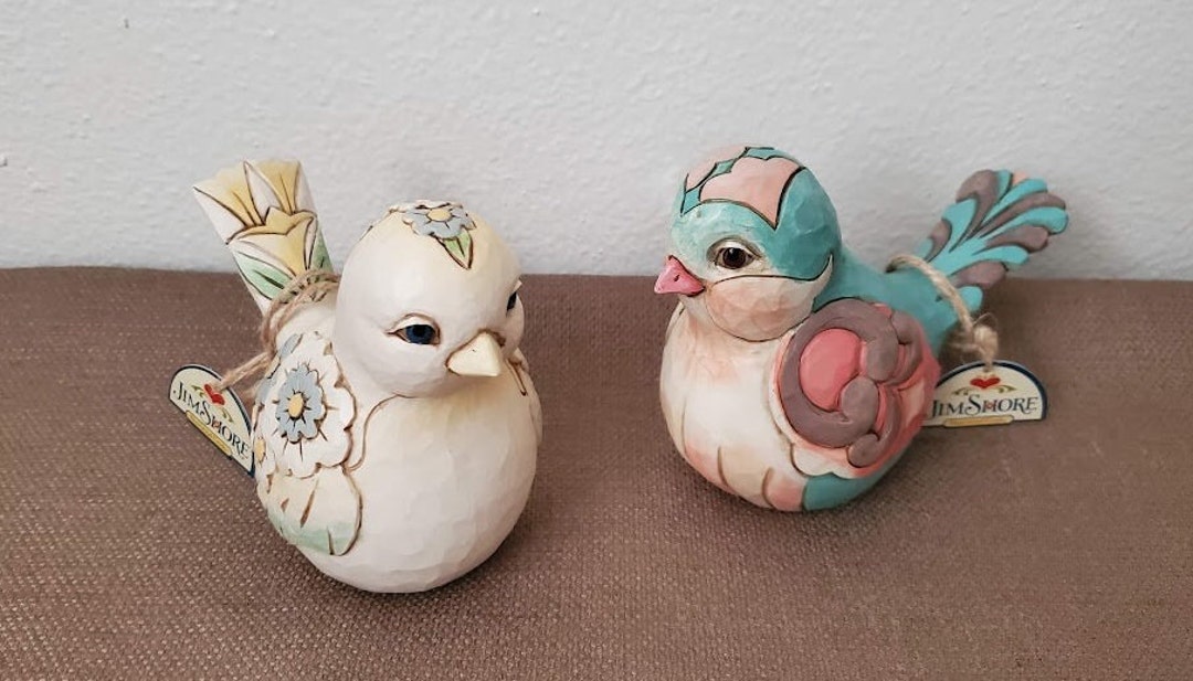 Jim Shore bright Skies Ahead and springtime Songbird Birds Set of 2 - Etsy