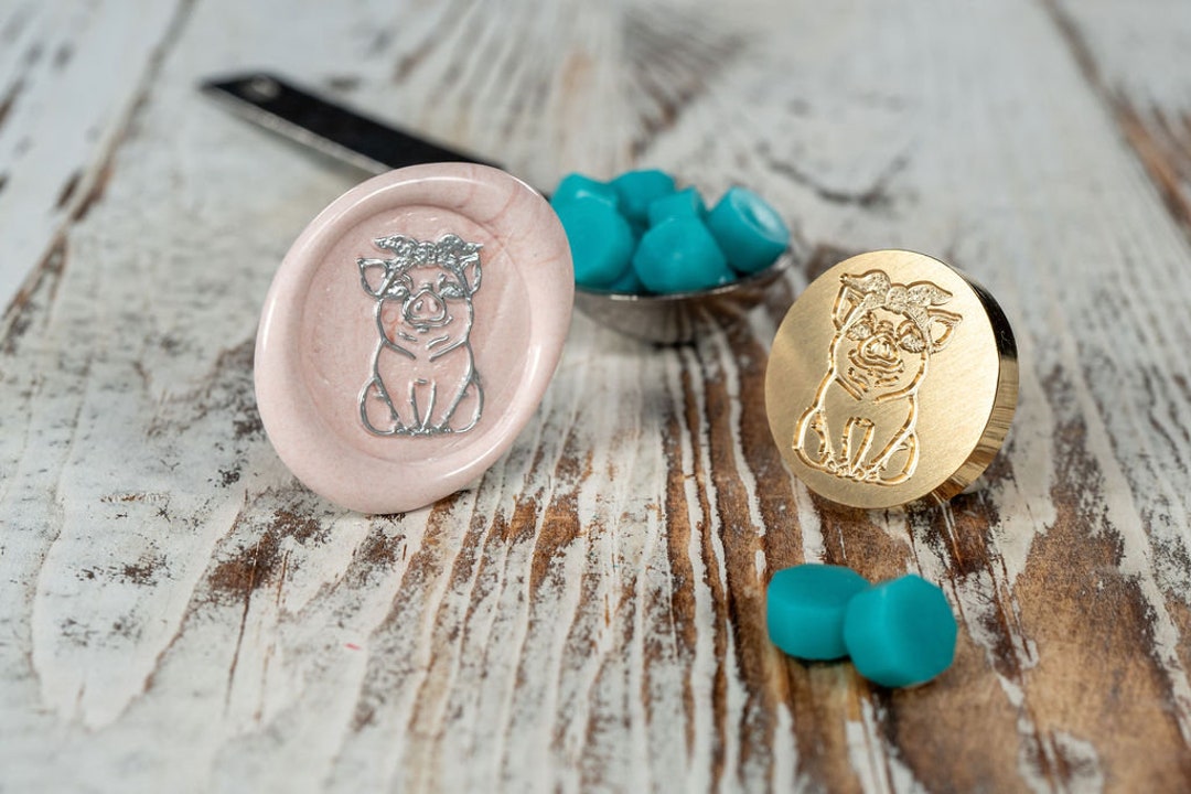 Pig Wax Seal Stamp - Etsy