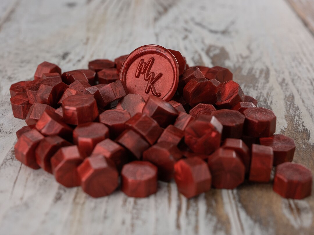 CRIMSON DEEP RED - Wax Sealing Beads for Weddings, Mail, and Gifts for ...