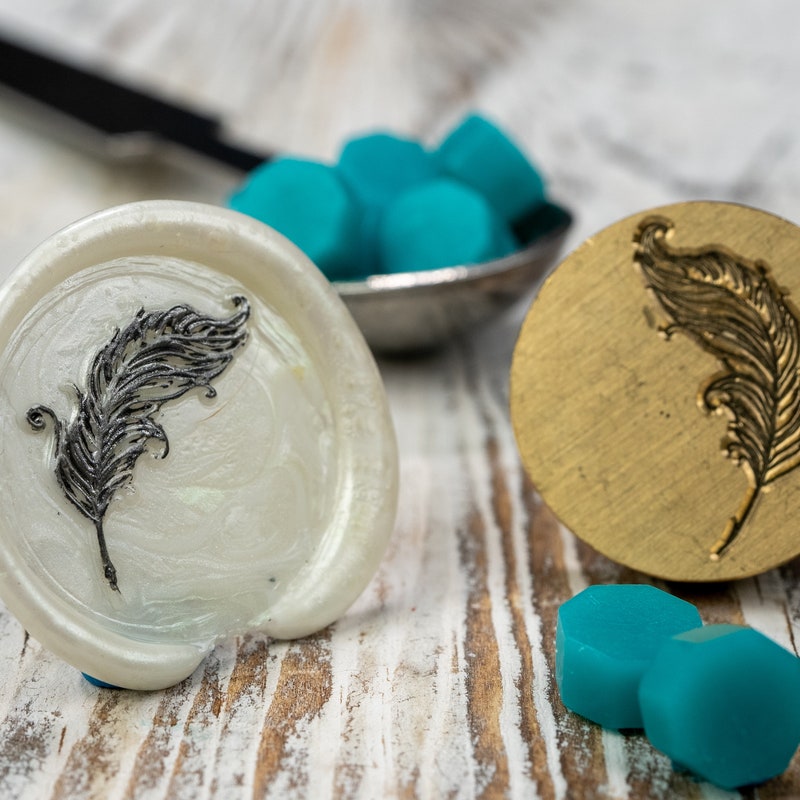 Feather Stamp - Etsy