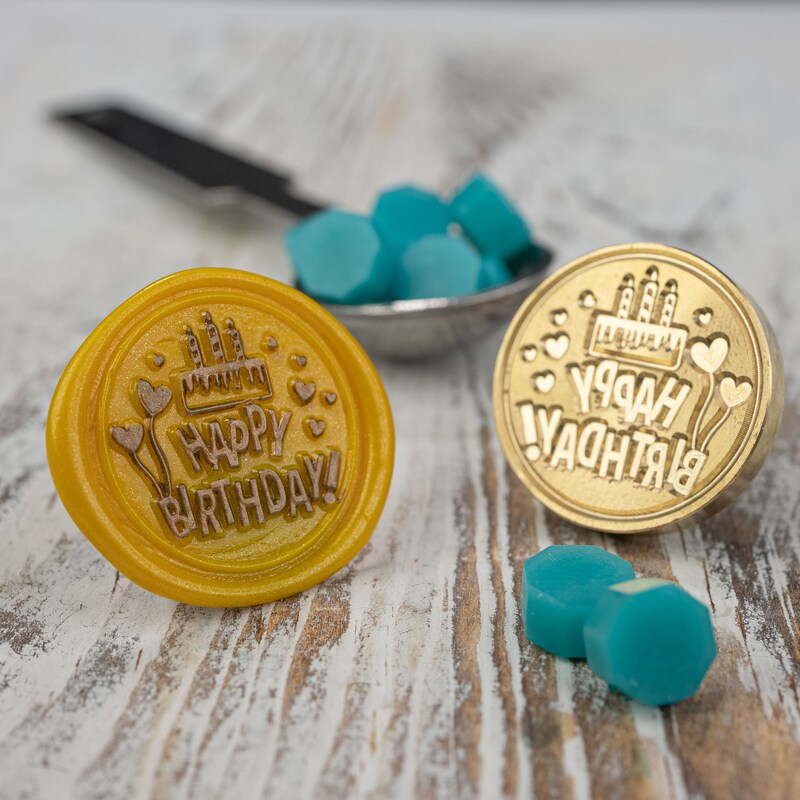 Happy Birthday Stamp - Etsy
