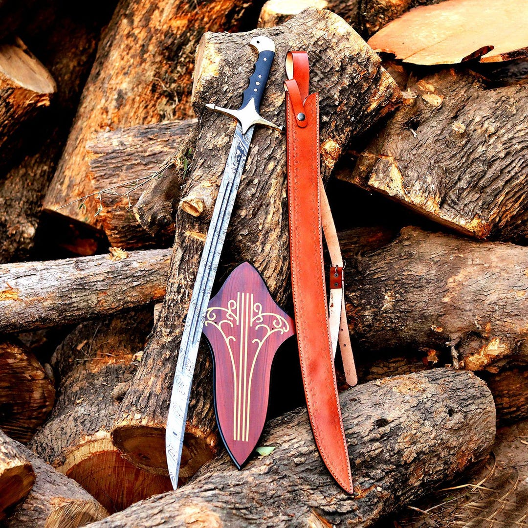 Custom Handmade Damascus Steel Islamic Scimitar Arabic Turkish Sword ...