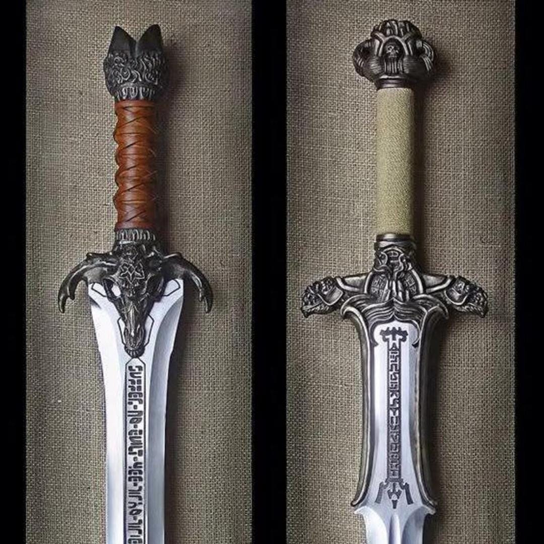 CONAN THE BARBARIAN Replica Pair Sword, Conan Destroyer Father's Sword ...