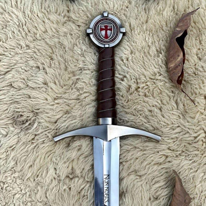 Accolade Sword of the Knights Templar Replica Medieval Crusader Sword ...