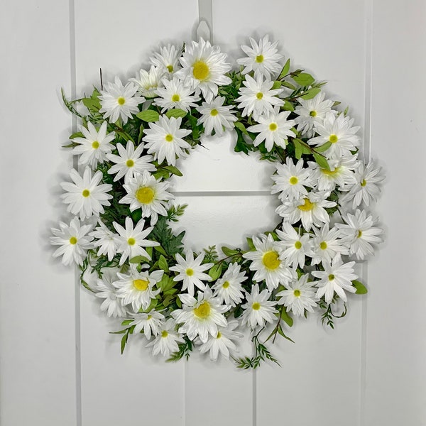 White Flowers Wreath - Etsy