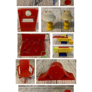 Renwal Dollhouse Furniture Set Selection | Bathroom | Kitchen | Nursery ...