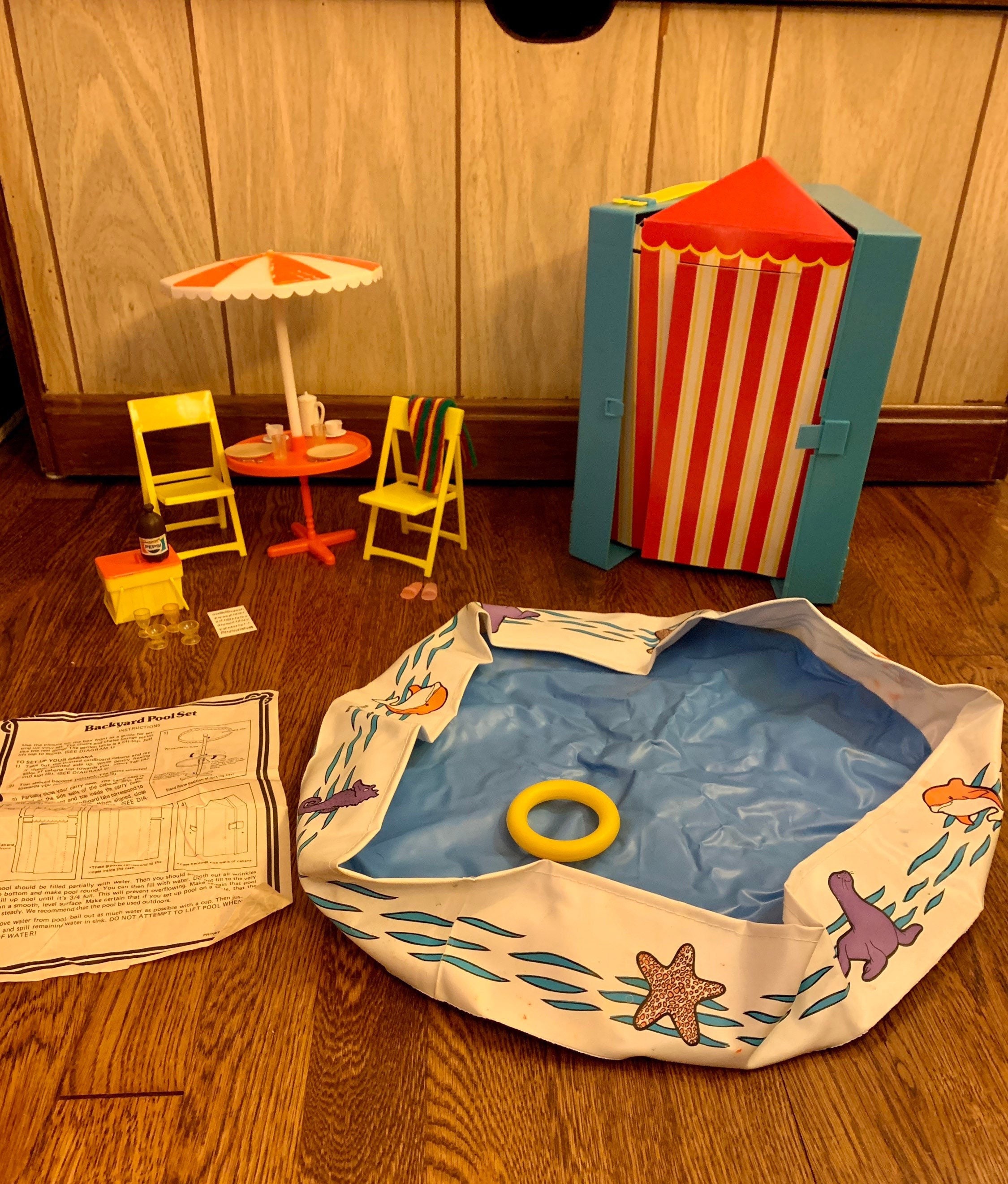 ARCO Sears Fashion Doll Pool-side Play Set Backyard Pool Set - Etsy