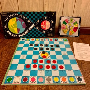Cardinal Games the Apollo Space Rocket Checkers Game | No. 81 ...