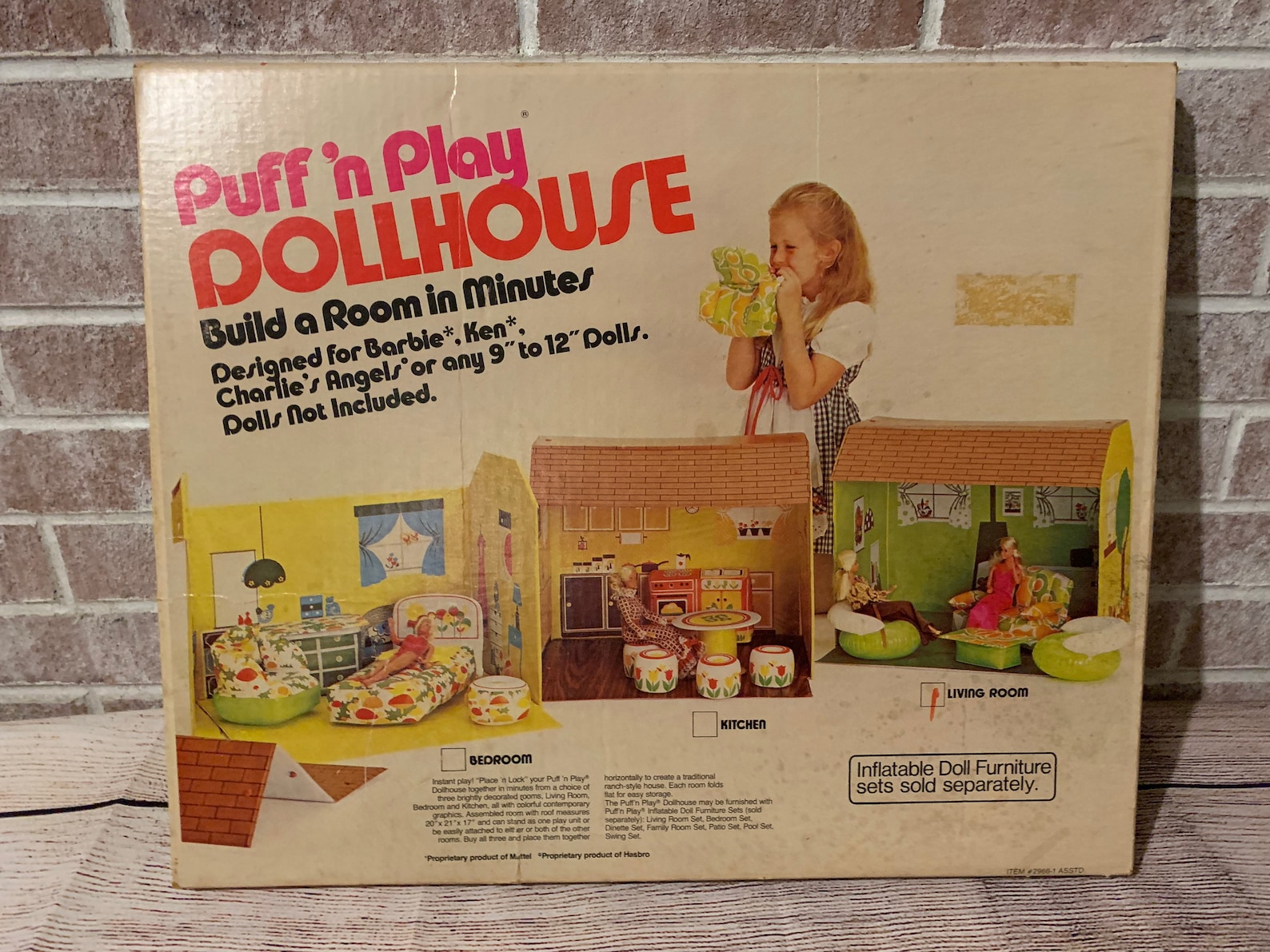 RARE Zee Toys Puff 'N Play vinyl dollhouse cottage | Etsy