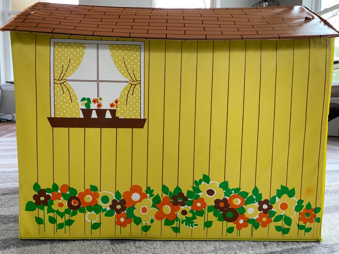 RARE Zee Toys Puff 'N Play vinyl dollhouse cottage | Etsy