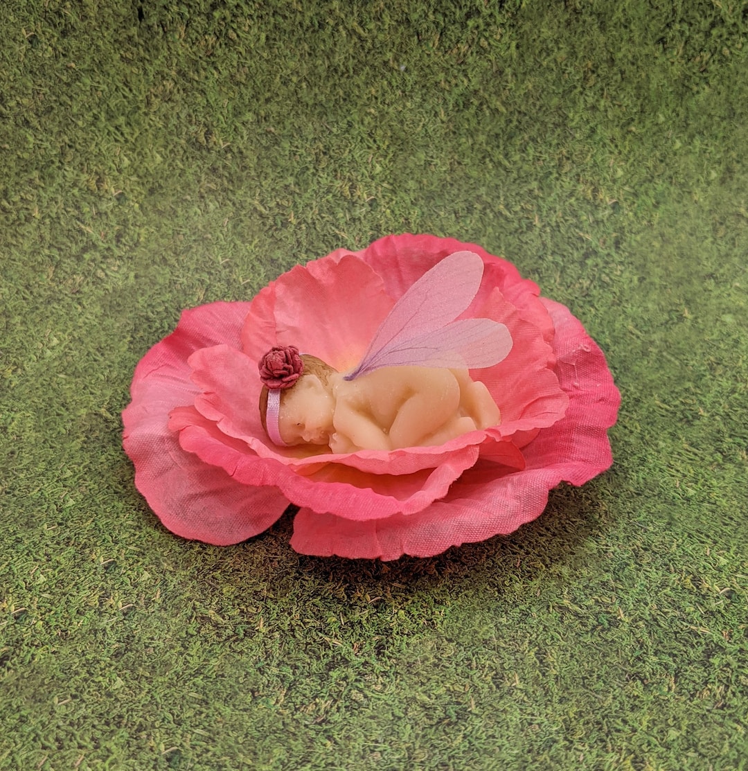MINIATURE FAIRY BABY With a Sleeping Fairy Baby on a Flower - Etsy