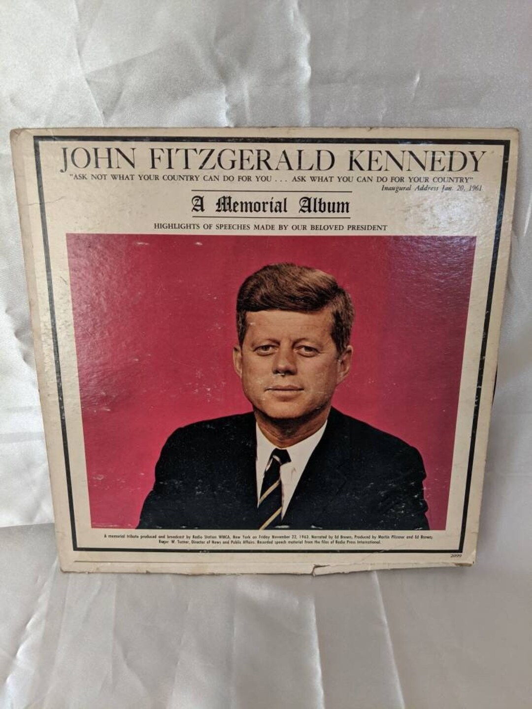 John Fitzgerald Kennedy Lot 2 A Memorial Album Presidential Years Vinyl ...