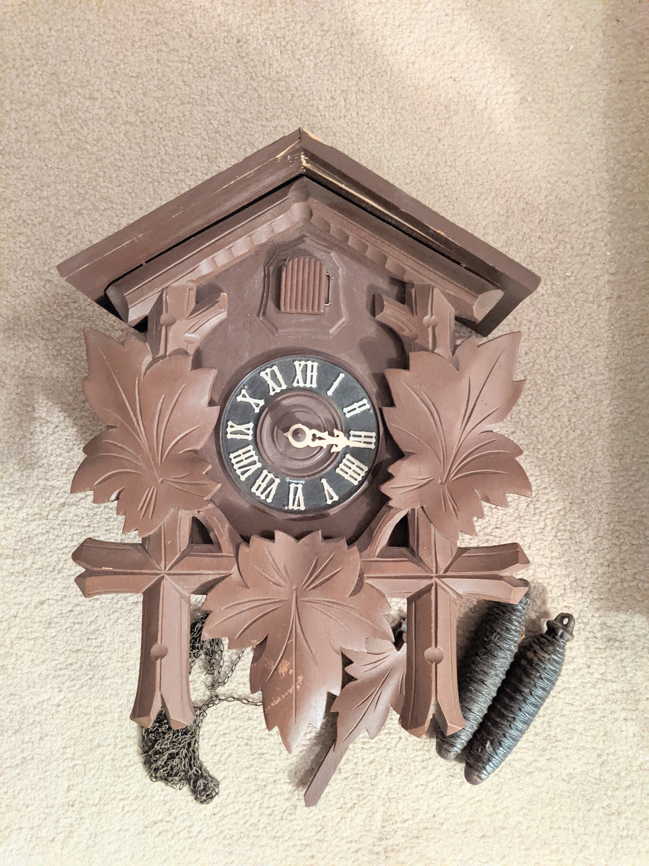 ANTIQUE 1930'S CUCKOO CLOCK Hubert Herr Triberg Germany, for Parts ...