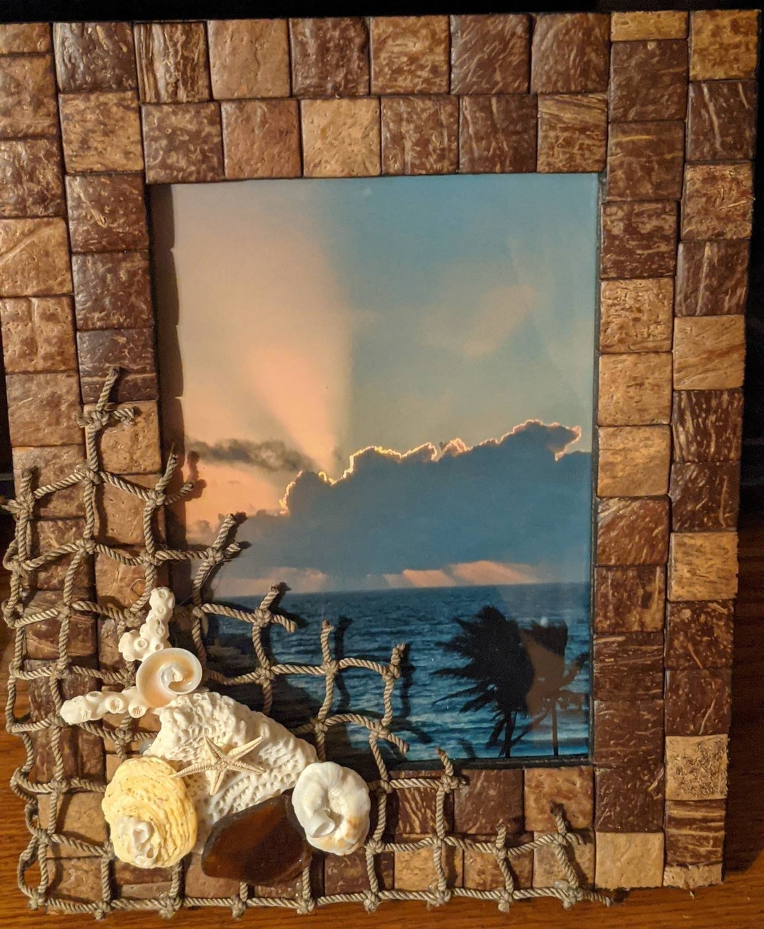 WOODEN TILE Frame With a Beach Theme - Etsy