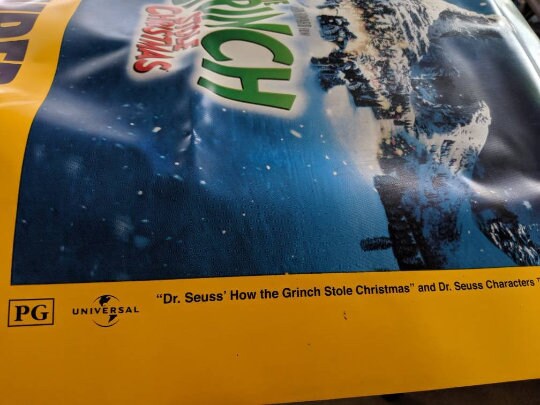 How the Grinch Stole Christmas Movie Banner Memorabilia Rare Find jim ...