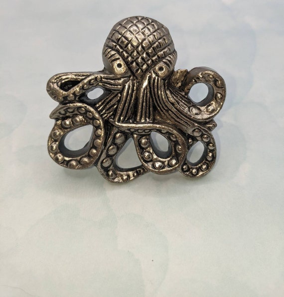 METAL OCTOPUS Drawer Pull Coat Hook Handle New - Etsy