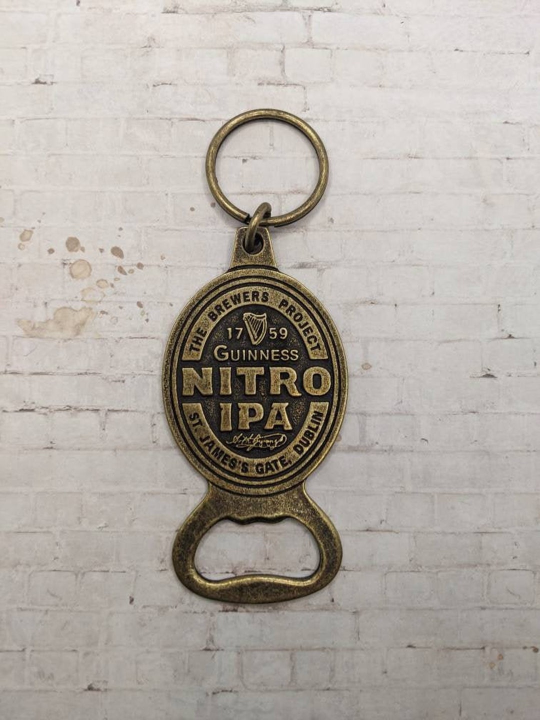 Guinness Nitro IPA Bottle Opener Keyring - Metal Beer Keychain - Etsy