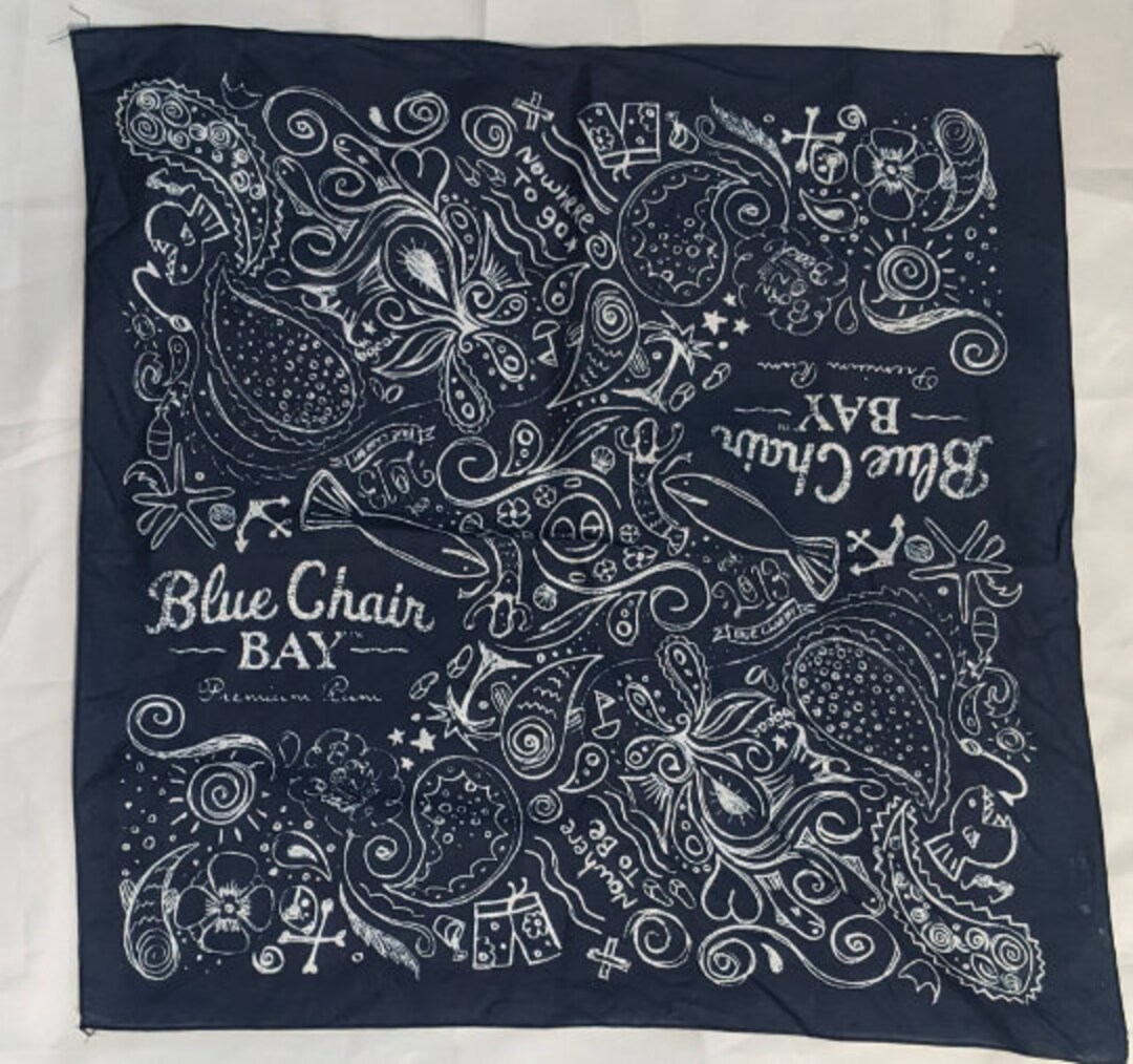 BLUE CHAIR BAY Bandana Kenny Chesney Liquor Rum New Free Shipping - Etsy