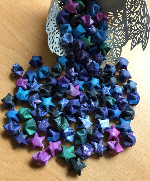 Galaxy Coloured Hand-folded Origami Stars 100 and 200 | Etsy
