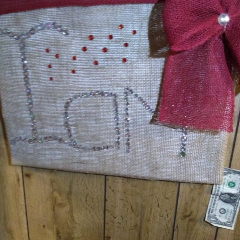Burlap and Bling Decor - Etsy