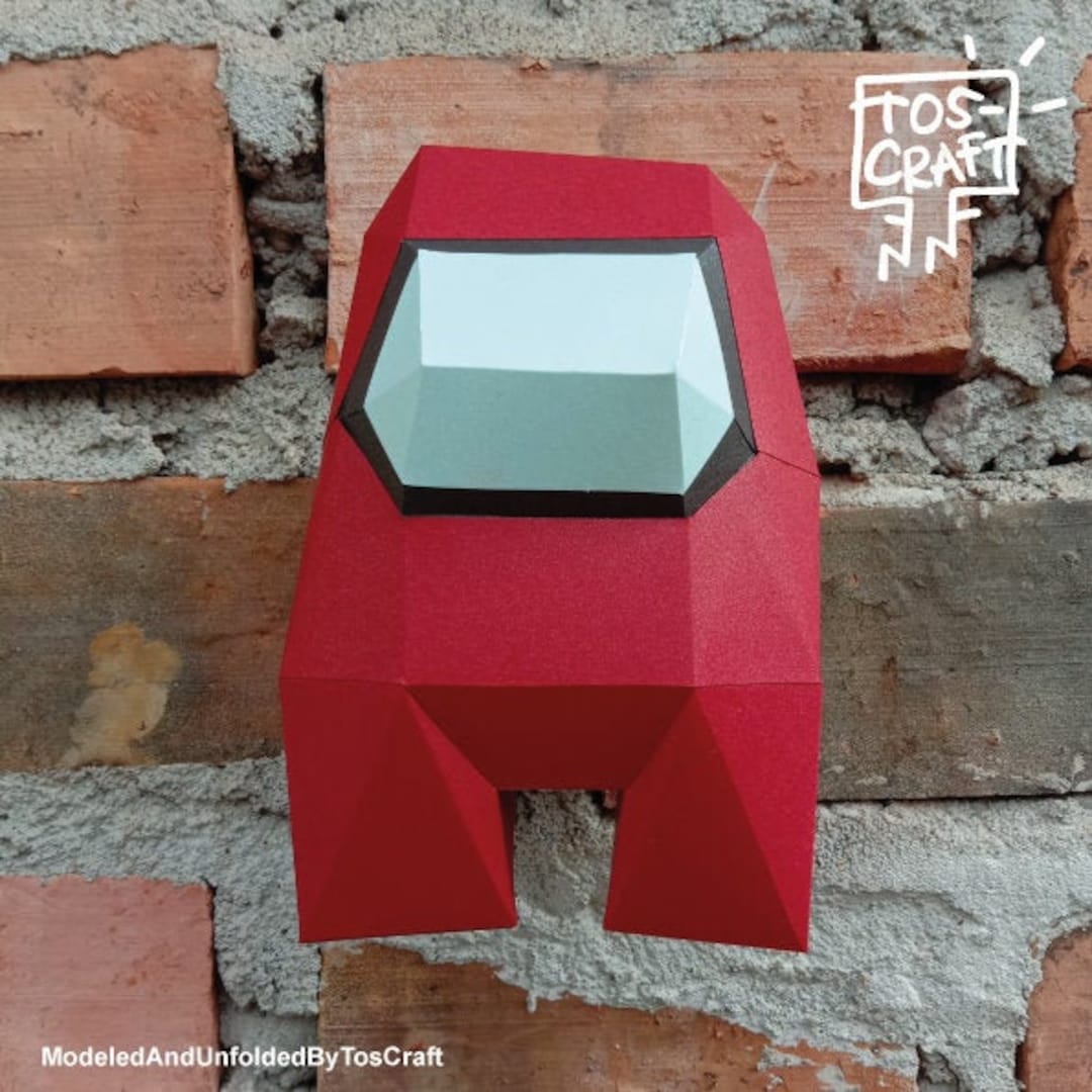 EASY AMONG US 3D Simple Template Papercraft - Etsy