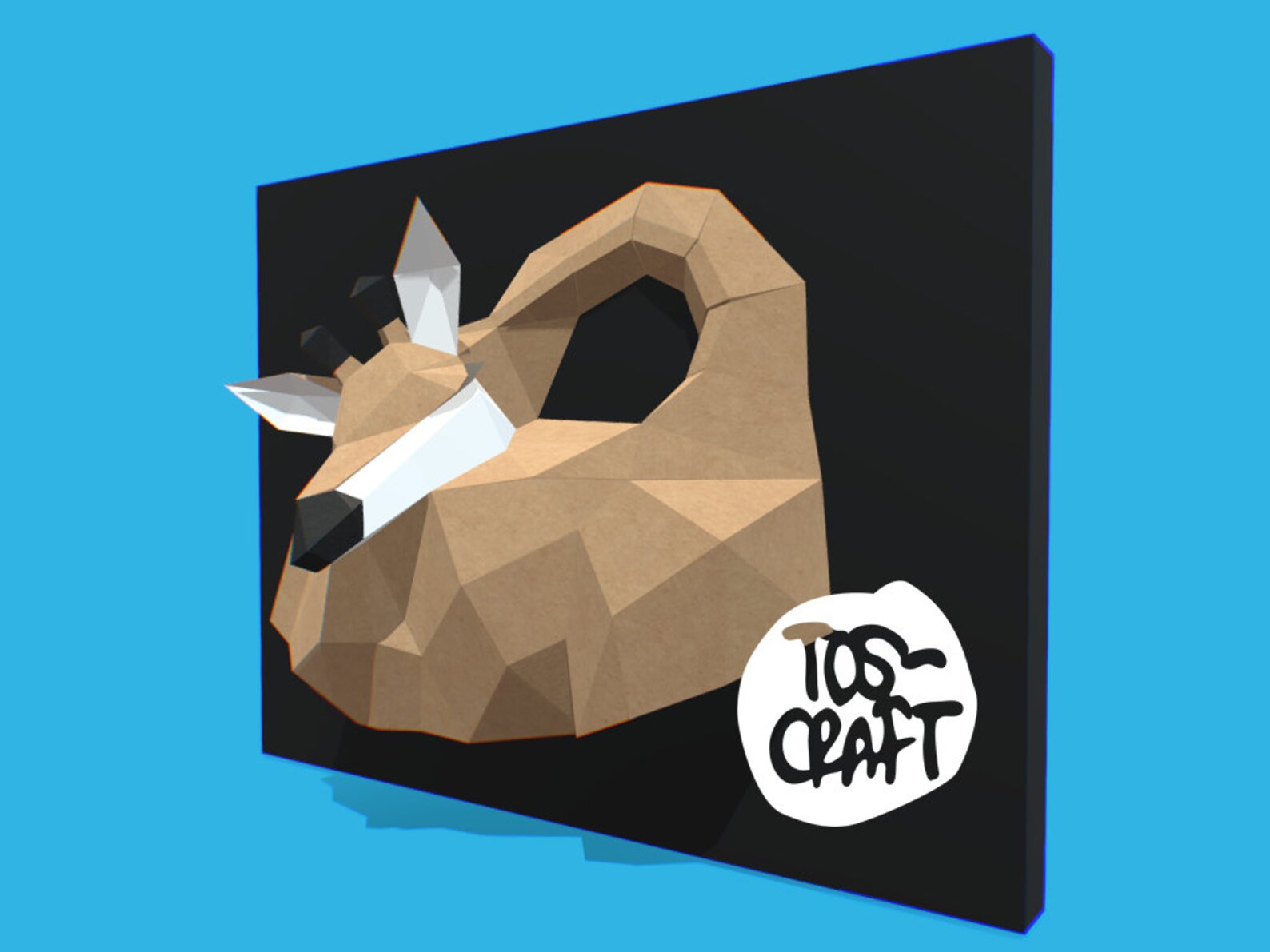 Sleeping Giraffe Paper Model, Animal Papercraft DIY Low Poly Pdf ...