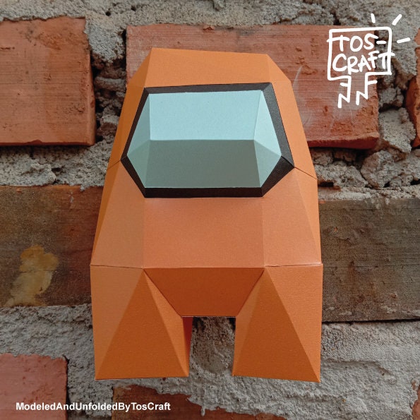 EASY AMONG US 3D Simple Template Papercraft - Etsy