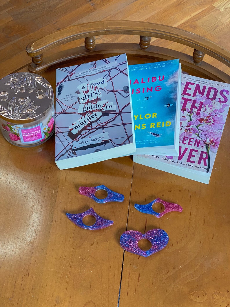 Page Holder Book Page Holder Thumb Page Holder Glitter - Etsy