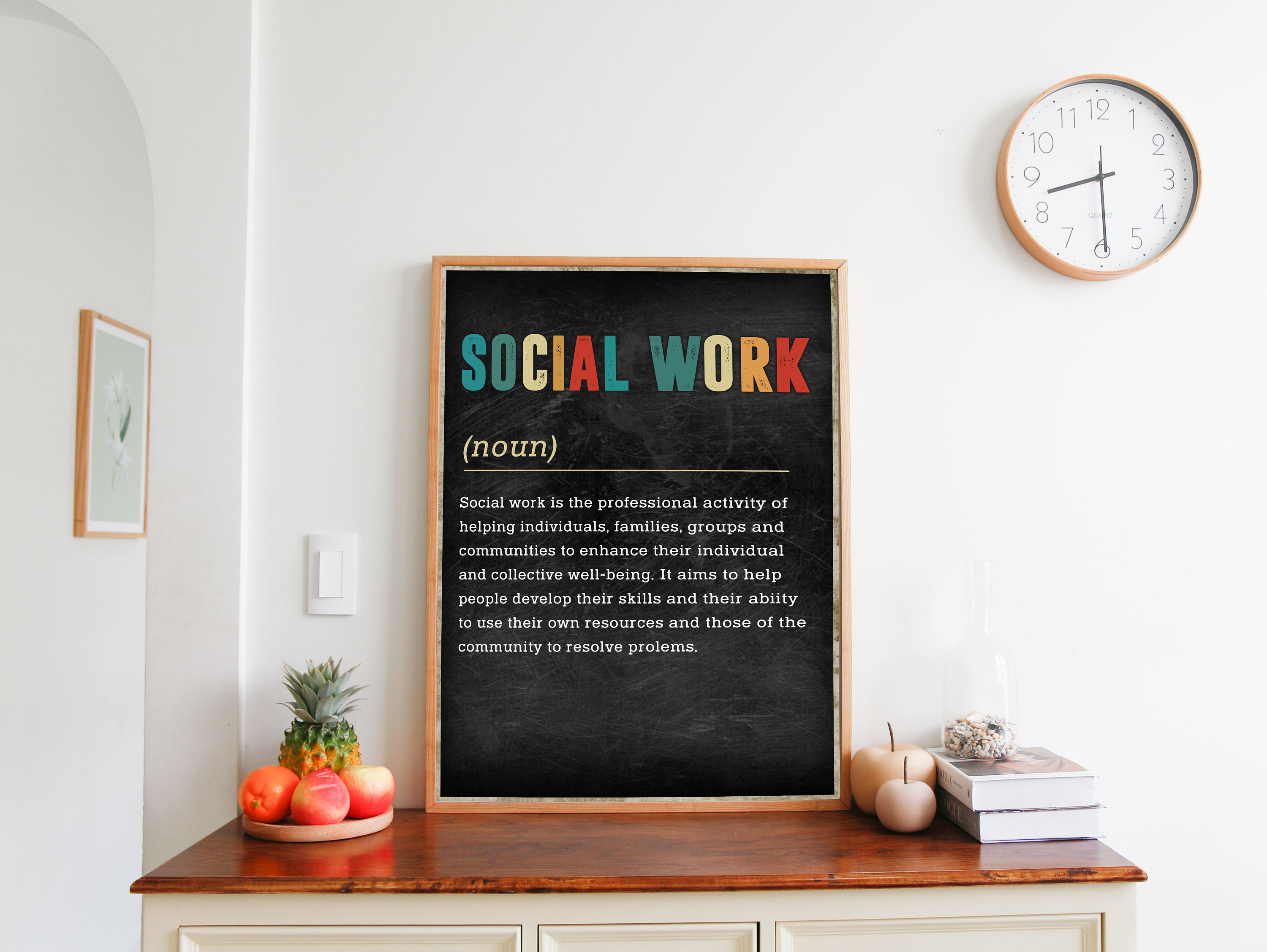 Social Work Poster Social Work Definition Wall Art Social | Etsy