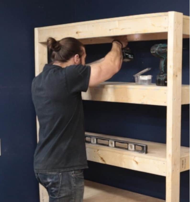 DIY Storage Shelves Plan – Easy-to-follow Garage & Workshop Shelving ...