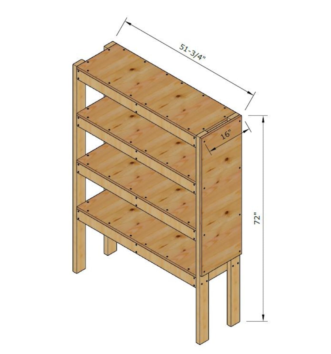 DIY Storage Shelves Plan – Easy-to-follow Garage & Workshop Shelving ...