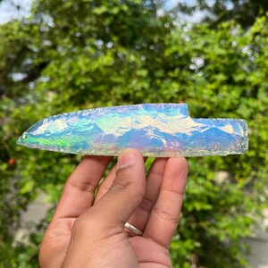 6" Opalite Angel Aura Knife, Opal Coated Knife, Handmade Opal Carving ...
