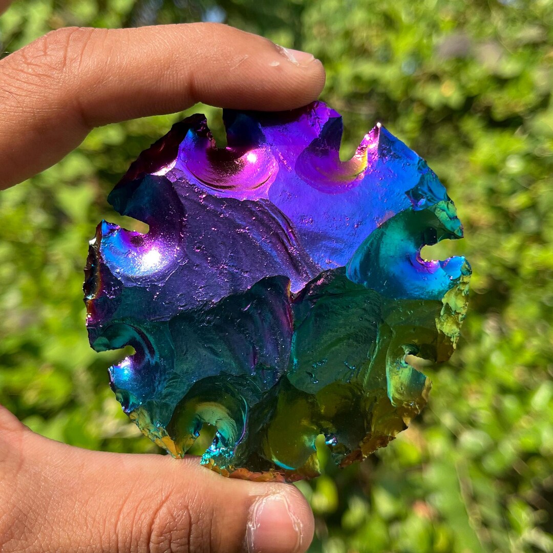 Titanium Rainbow Aura Quartz Fidget Spinner | Handcrafted Healing ...