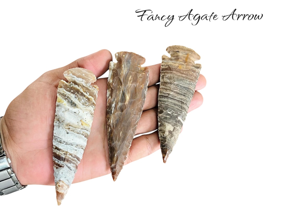 Fancy Jasper Arrowhead, Indian Agate Spearhead Point Jewellery Making ...