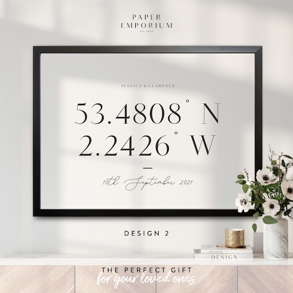 City Coordinates Sign - Etsy