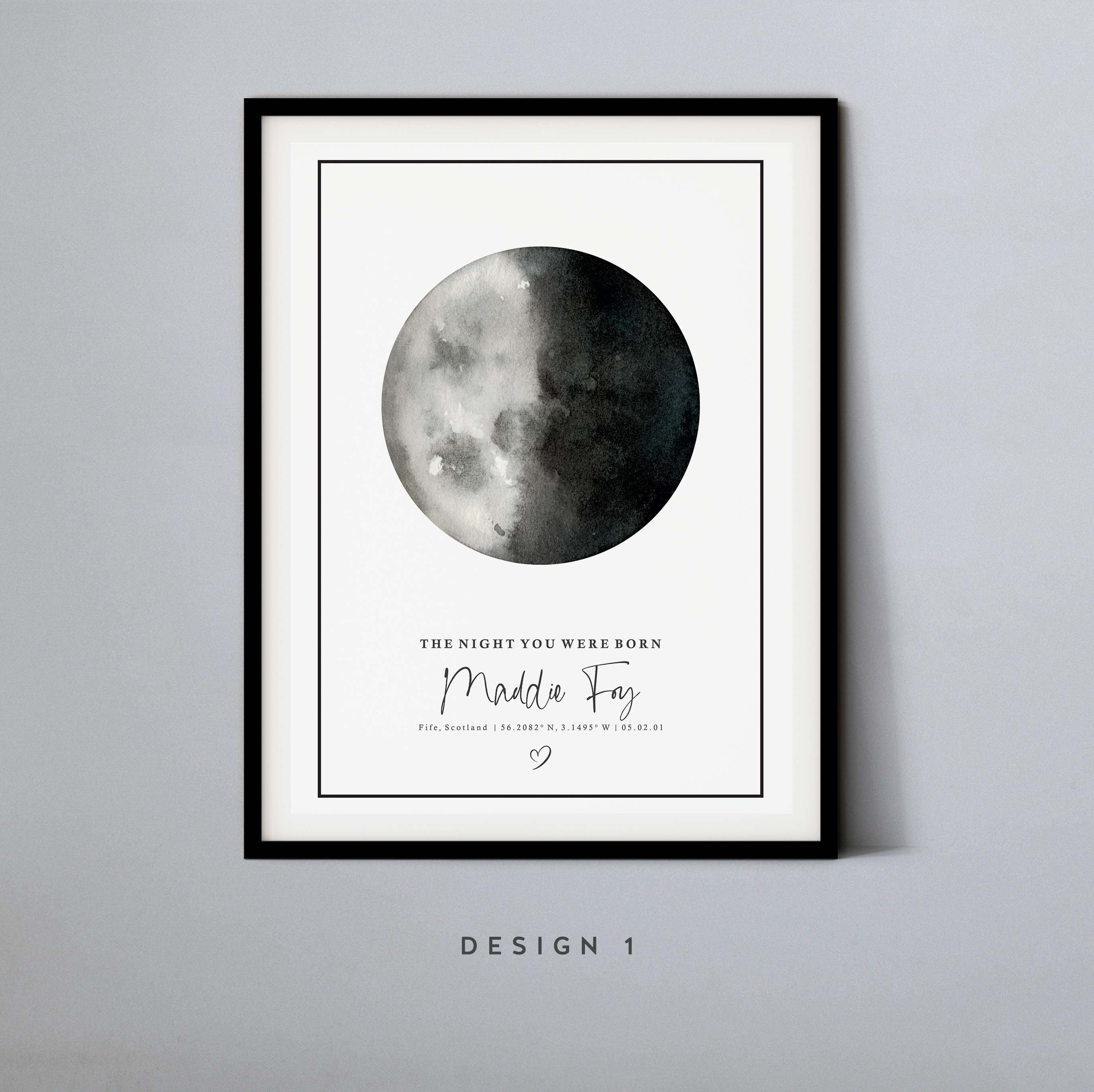Digital Custom Moon Phase Print, the Night We Met, Astrology Print ...