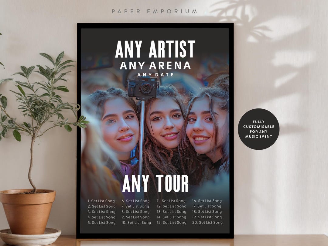 Custom Concert Set List Print: Personalized Music Gift - Etsy