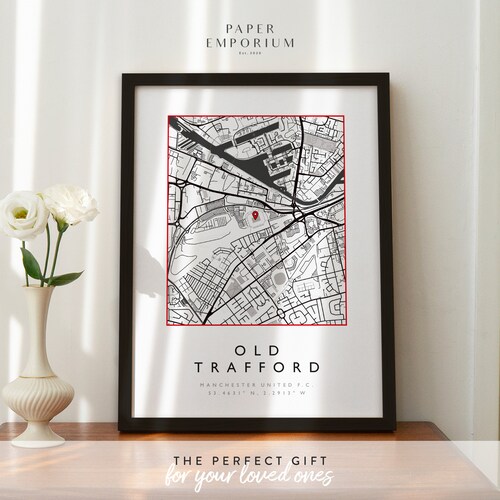 Manchester United Old Trafford Art Print Illustration - Etsy